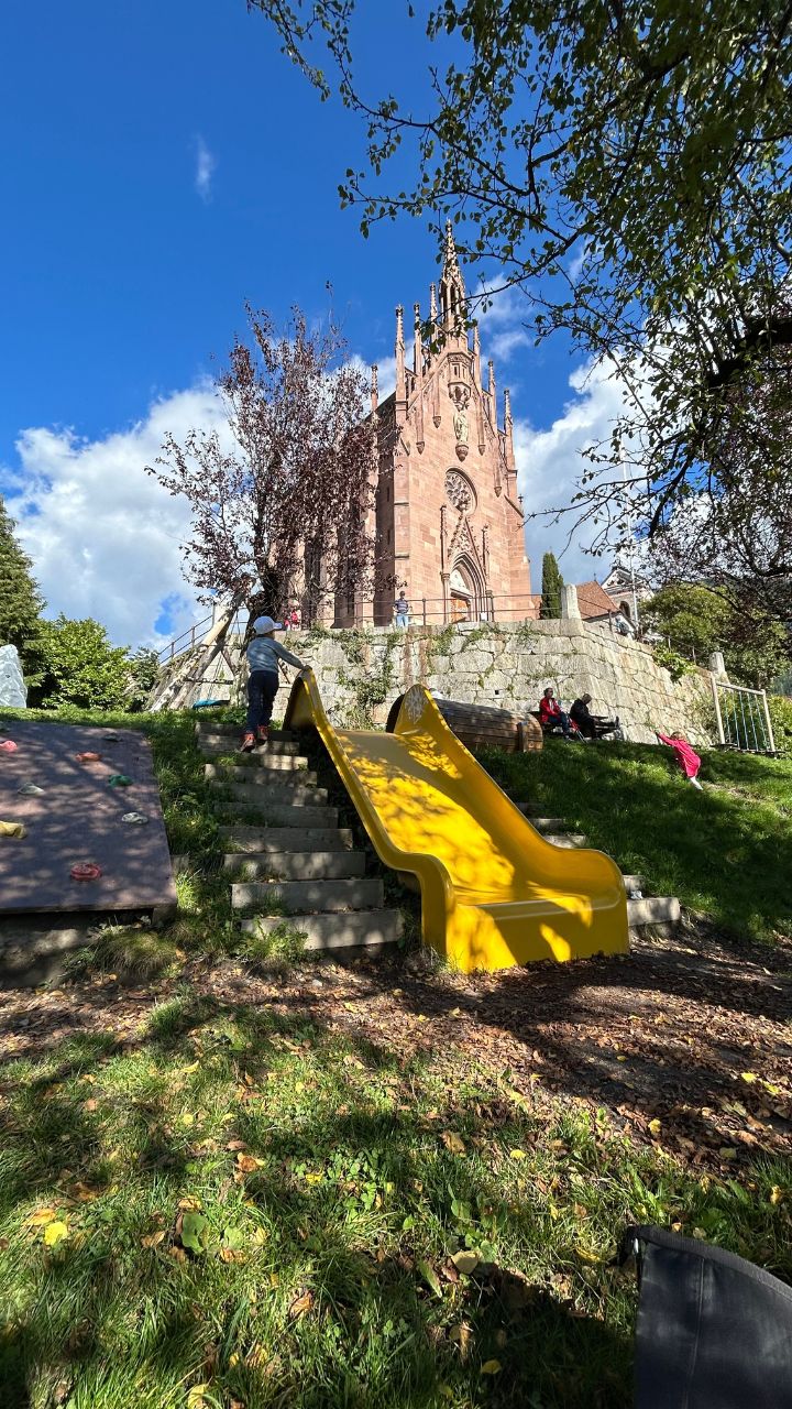 Rebenpark nature playground in Schena near Merano